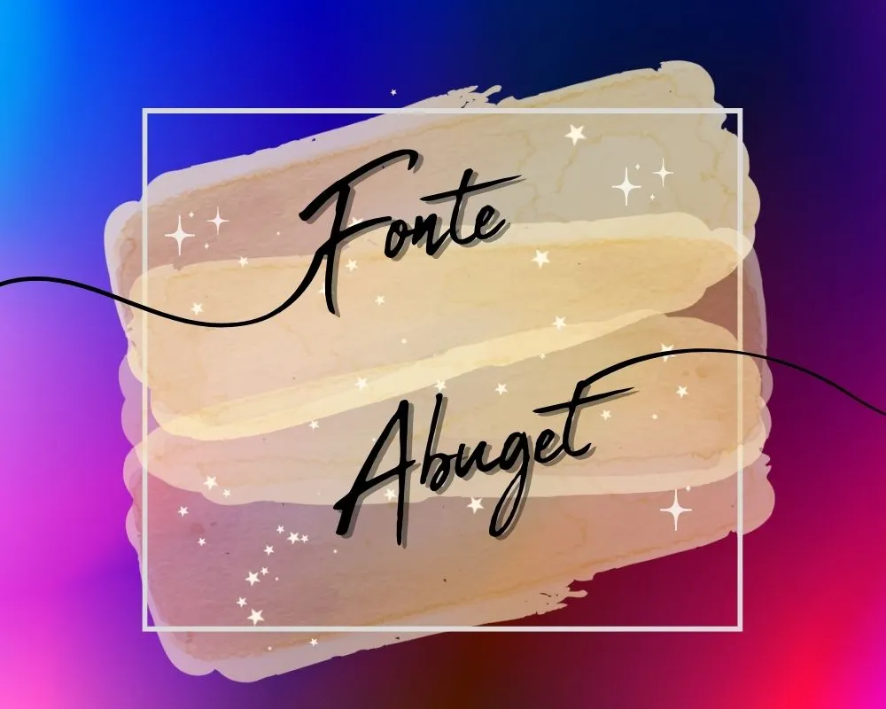 Fonte Abuget - Baixar Fontes Gratis