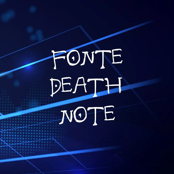 Fonte Death Note - Baixar Fontes Gratis