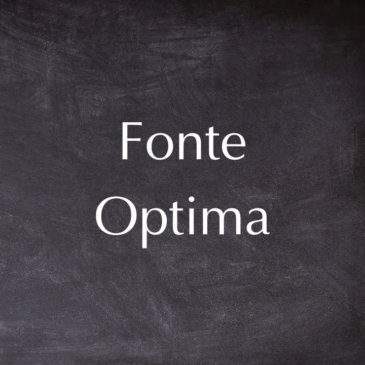 Fonte Optima - Baixar Fontes Gratis