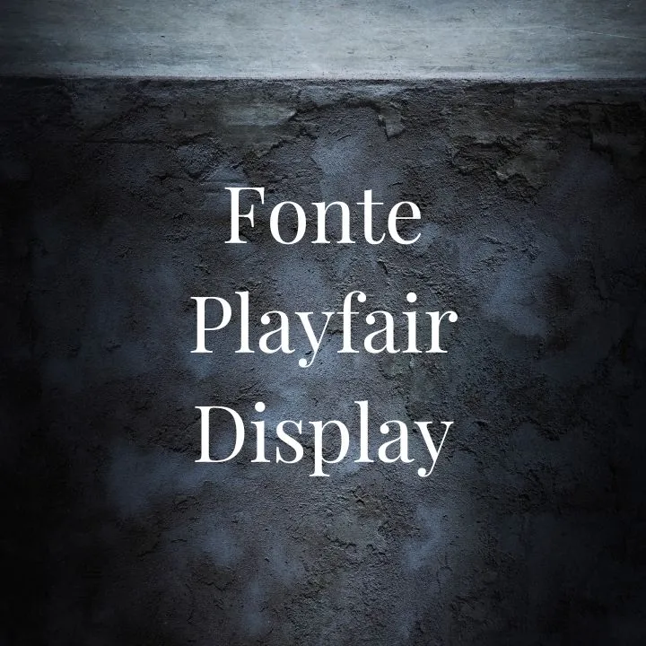 Fonte Playfair Display - Baixar Fontes Gratis