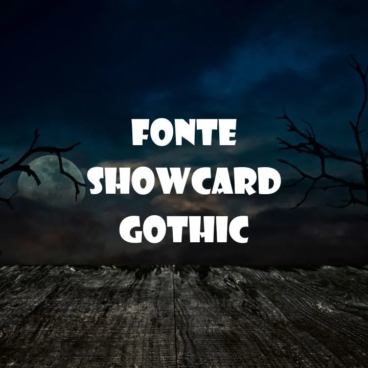 Fonte Showcard Gothic - Baixar Fontes Gratis