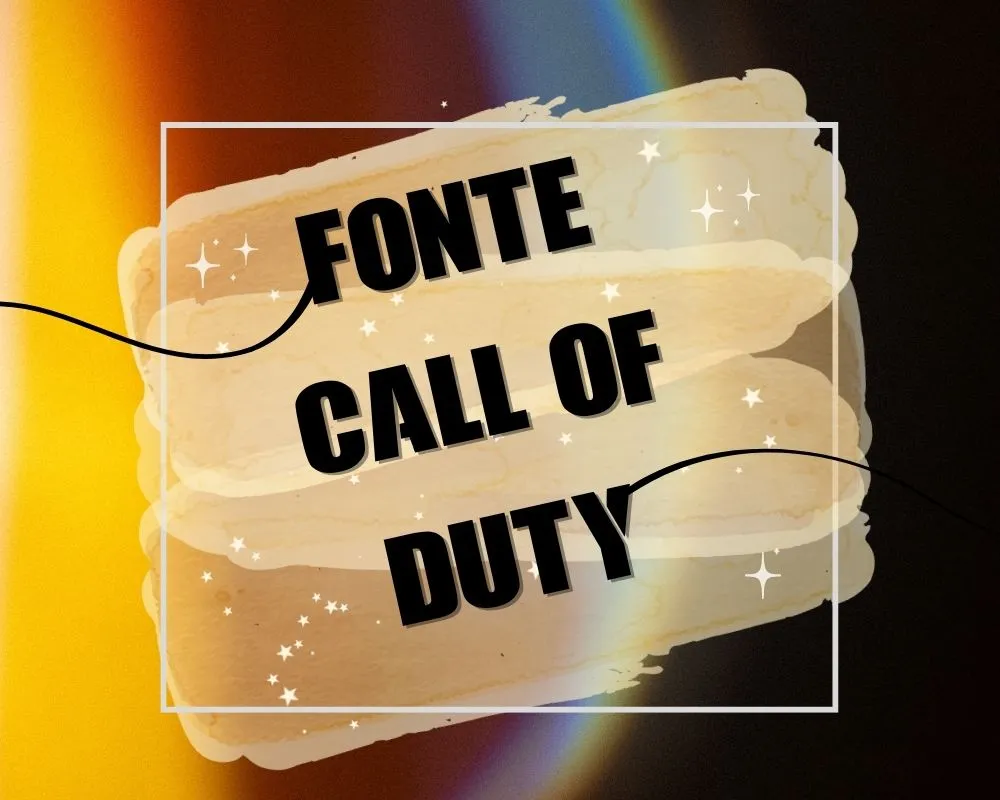 Fonte Call of Duty - Baixar Fontes Gratis