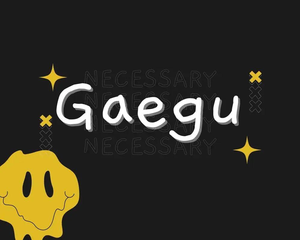Fonte Gaegu - Baixar Fontes Gratis