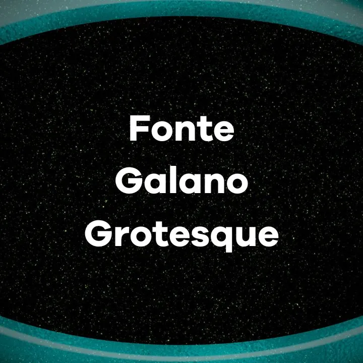 Fonte Galano Grotesque - Baixar Fontes Gratis