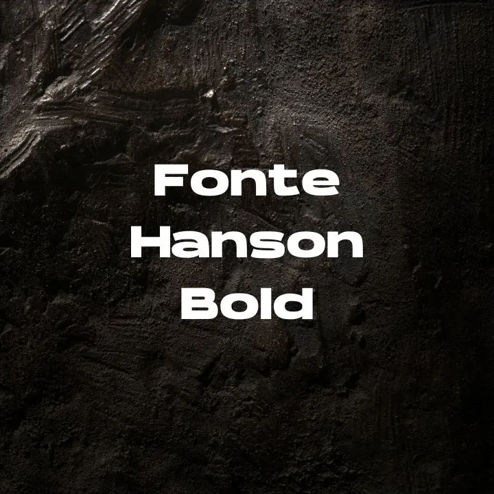 Fonte Hanson Bold - Baixar Fontes Gratis