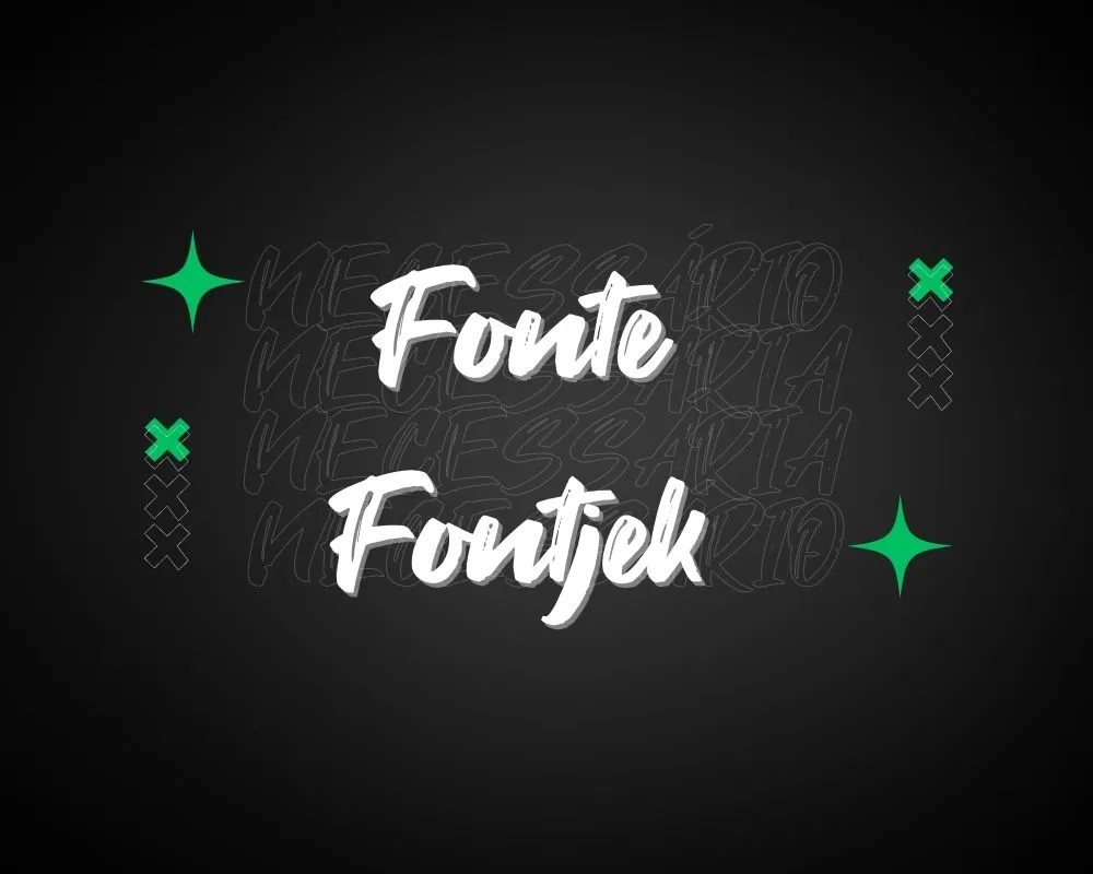 Fonte Fontjek - Baixar Fontes Gratis