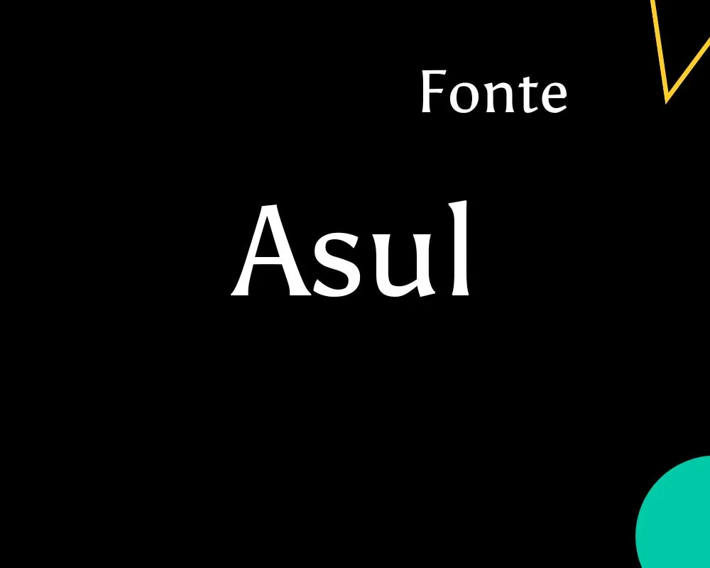 Fonte Asul - Baixar Fontes Gratis