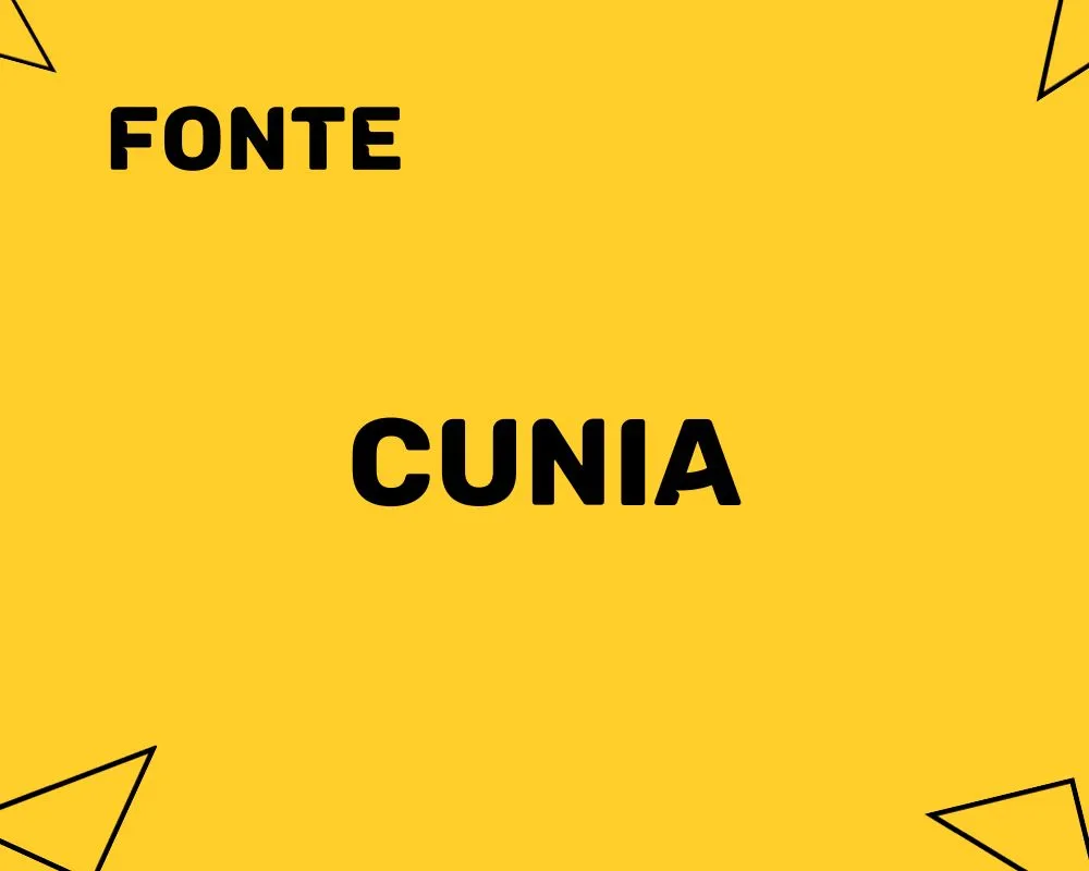 Fonte Cunia - Baixar Fontes Gratis