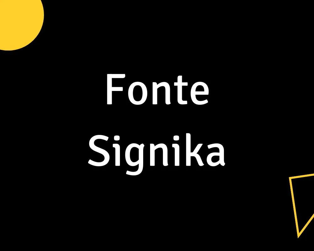 Fonte Signika - Baixar Fontes Gratis