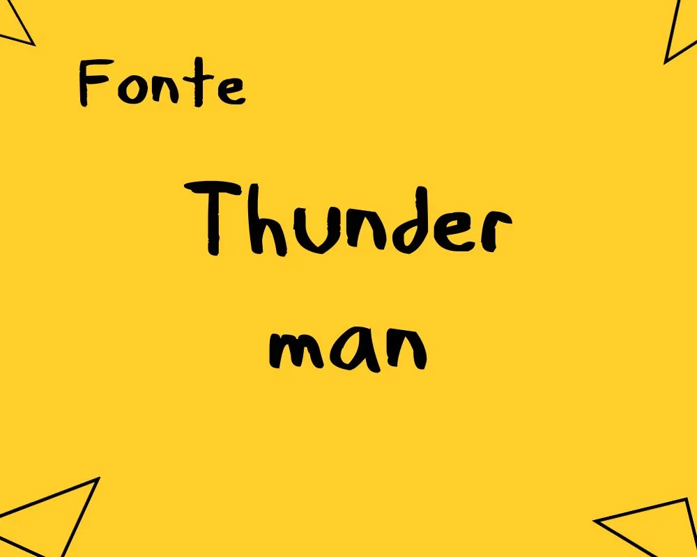 Fonte Thunderman - Baixar Fontes Gratis