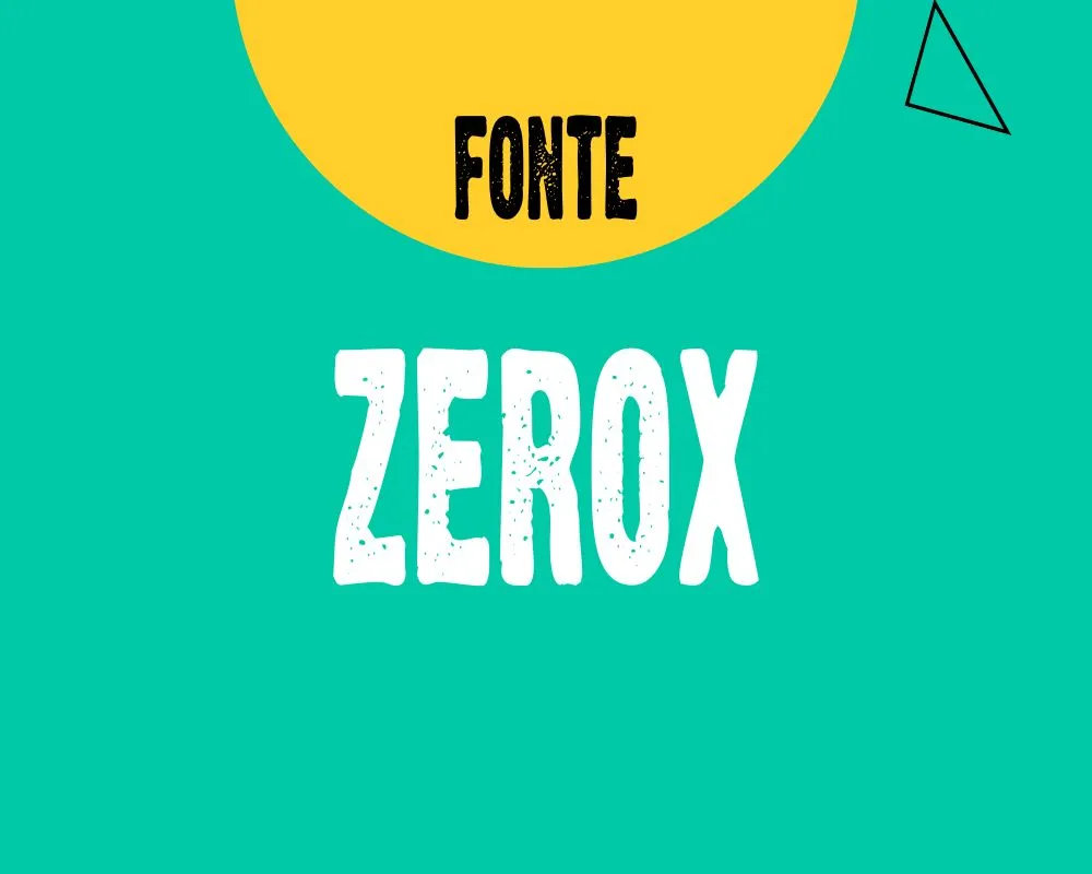 Fonte Zerox - Baixar Fontes Gratis