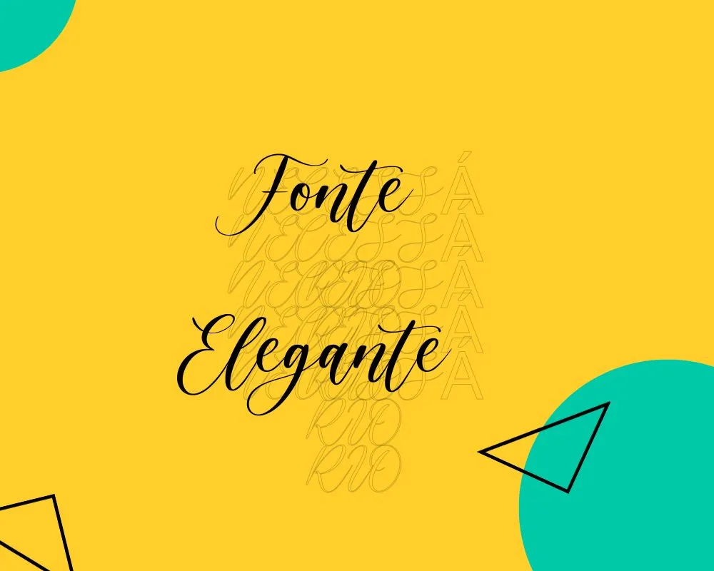 Fonte Elegante - Baixar Fontes Gratis