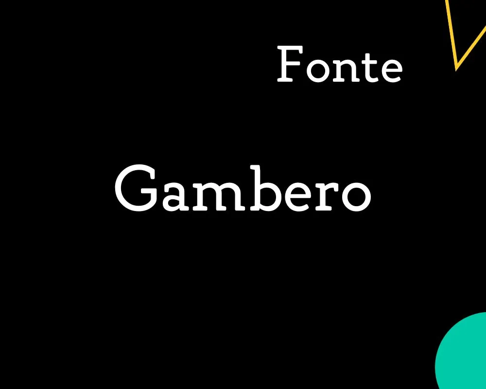Fonte Gambero - Baixar Fontes Gratis
