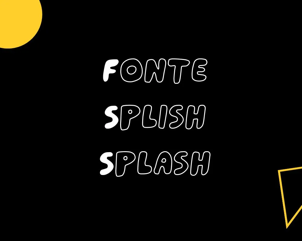 Fonte Splish Splash - Baixar Fontes Gratis