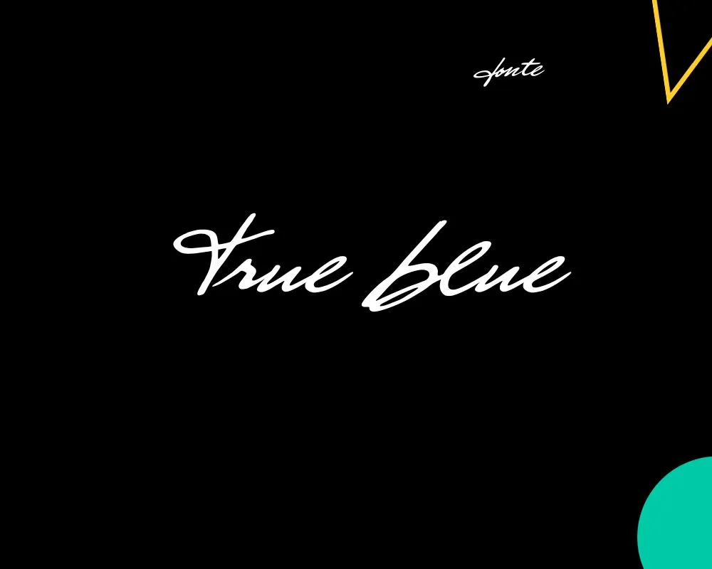 Fonte True Blue - Baixar Fontes Gratis