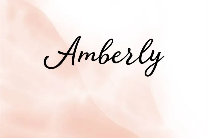 Fonte Amberly - Baixar Fontes Gratis