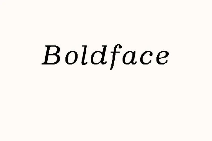 Fonte Boldface - Baixar Fontes Gratis