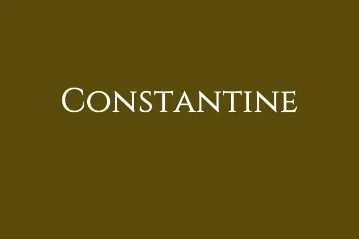 Fonte Constantine - Baixar Fontes Gratis