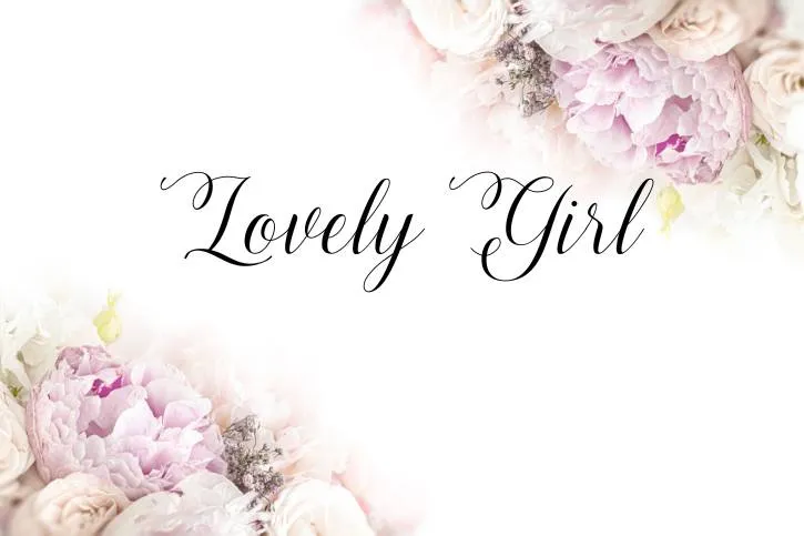 Fonte Lovely Girl - Baixar Fontes Gratis