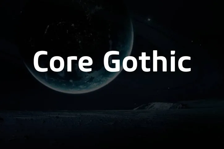 Fonte Core Gothic - Baixar Fontes Gratis