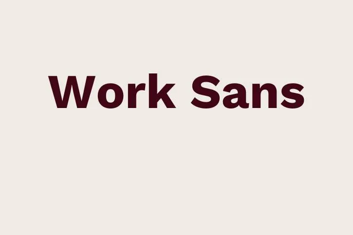 Fonte Work Sans - Baixar Fontes Gratis