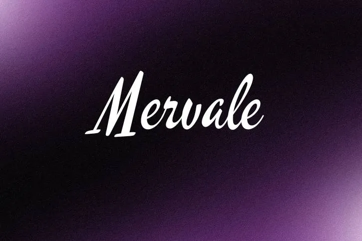 Fonte Mervale - Baixar Fontes Gratis