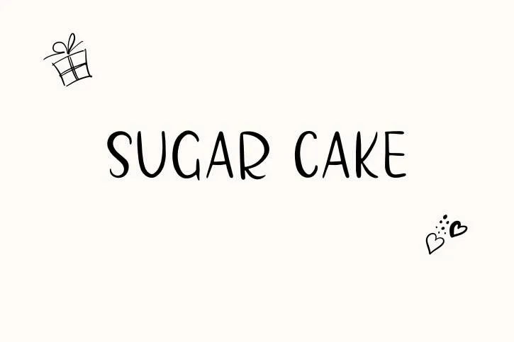 Fonte Sugar Cake - Baixar Fontes Gratis
